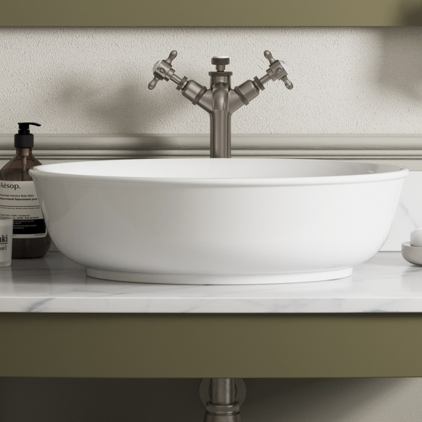 Burlington Guild 500 x 380 White Countertop Basin | Sanctuary